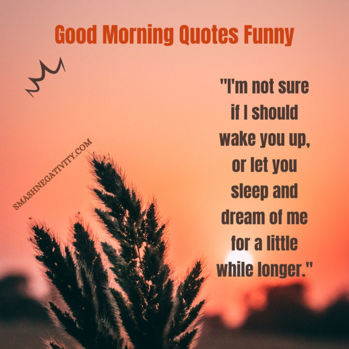 60+ Good Morning Quotes Funny | Smash Negativity