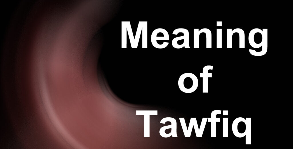 Meaning Of Tawfiq