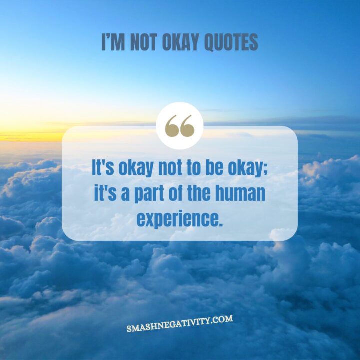 I'm Not Okay Quotes | Smash Negativity